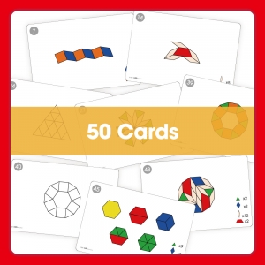 FunPlay Pattern Blocks Set Activity Cards- Edx Education